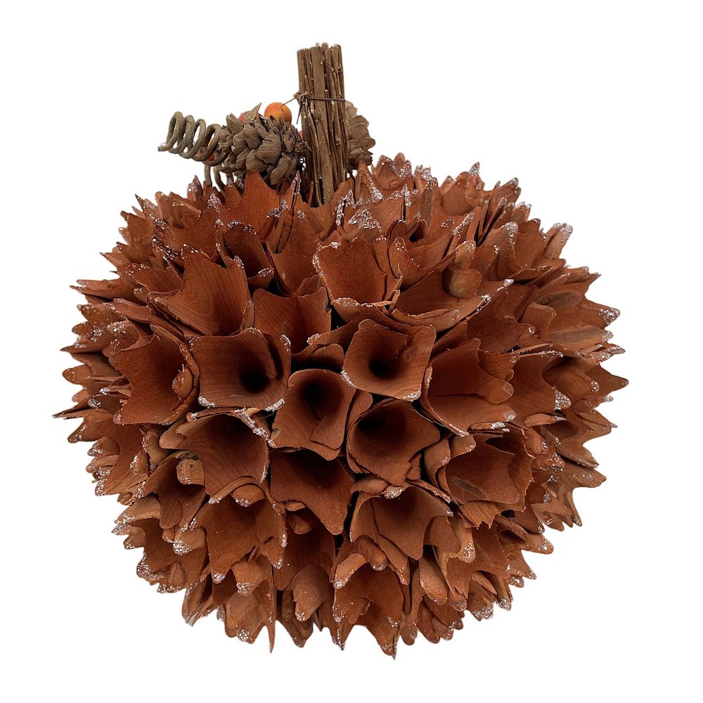 Celebrate Together™ Fall Orange Wood Curl Pumpkin Table Decor