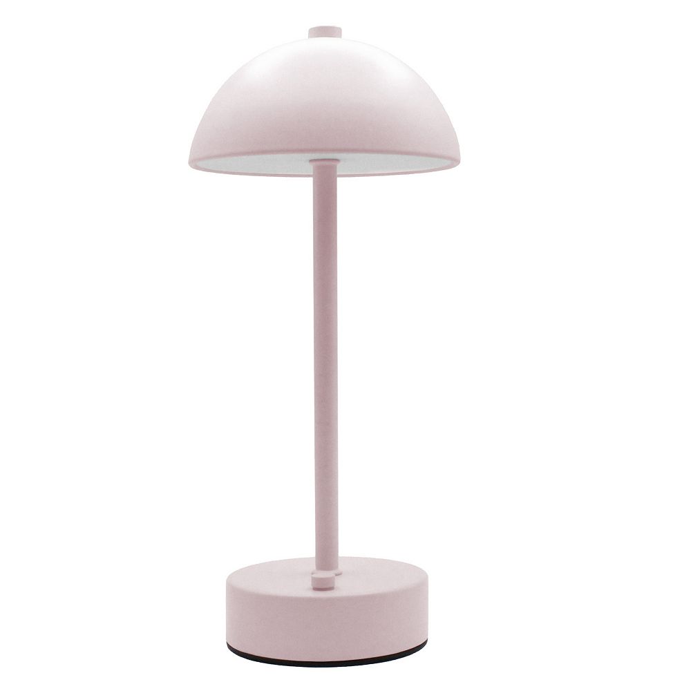 Blush Dome Cordless Rechargeable LED Touch Lamp