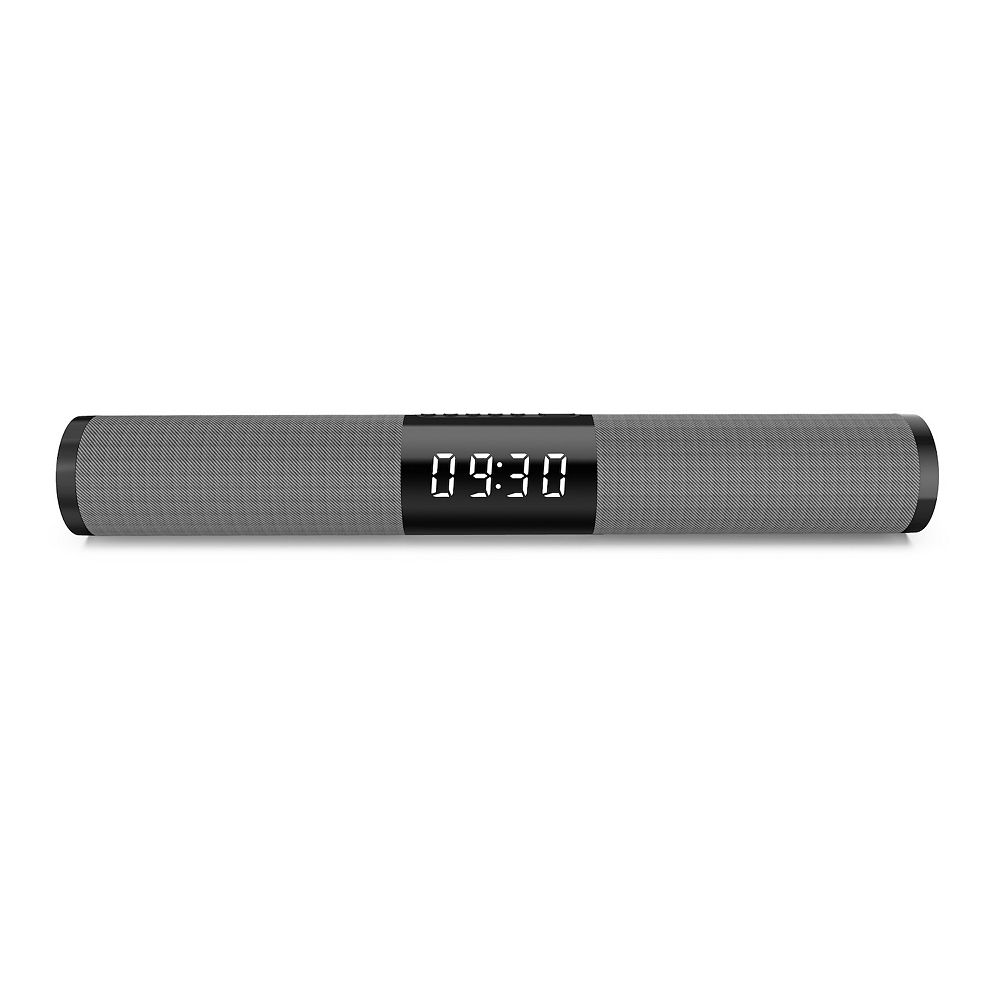 Home Theater Portable Column Bluetooth Soundbar with Alarm Clock, FM ...