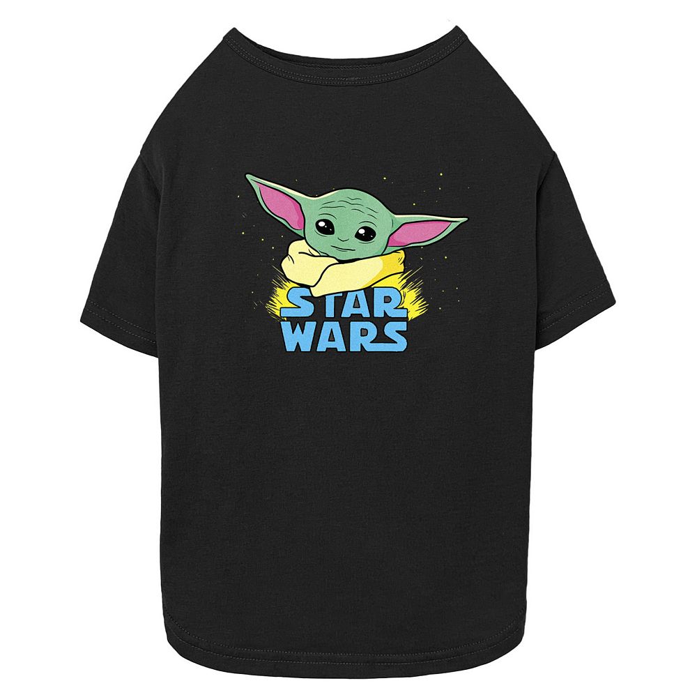 Star Wars Animated Grogu Logo Pet Tee