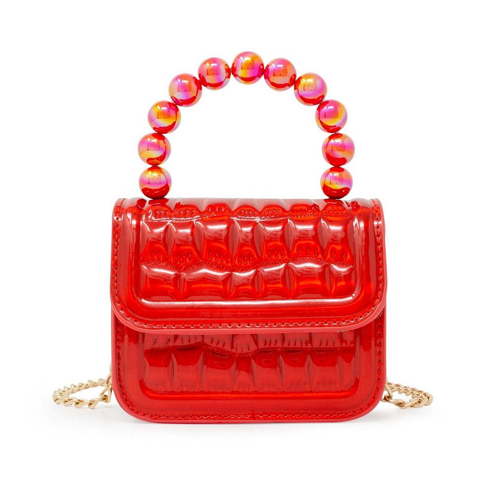 Kid's Mini Glam Quilted Pearl Handle Purse