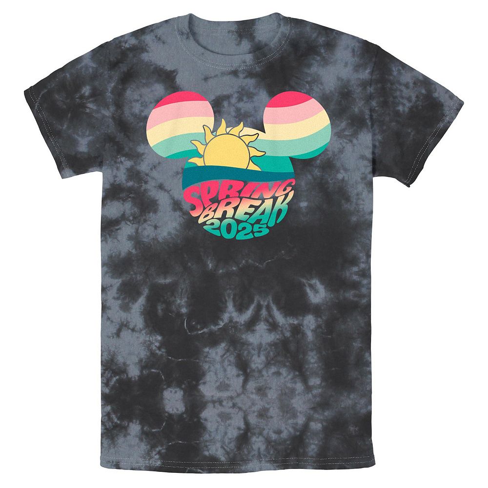 Disney's Mickey Mouse Spring Break 2025 Bombard Wash Men's Graphic Tee