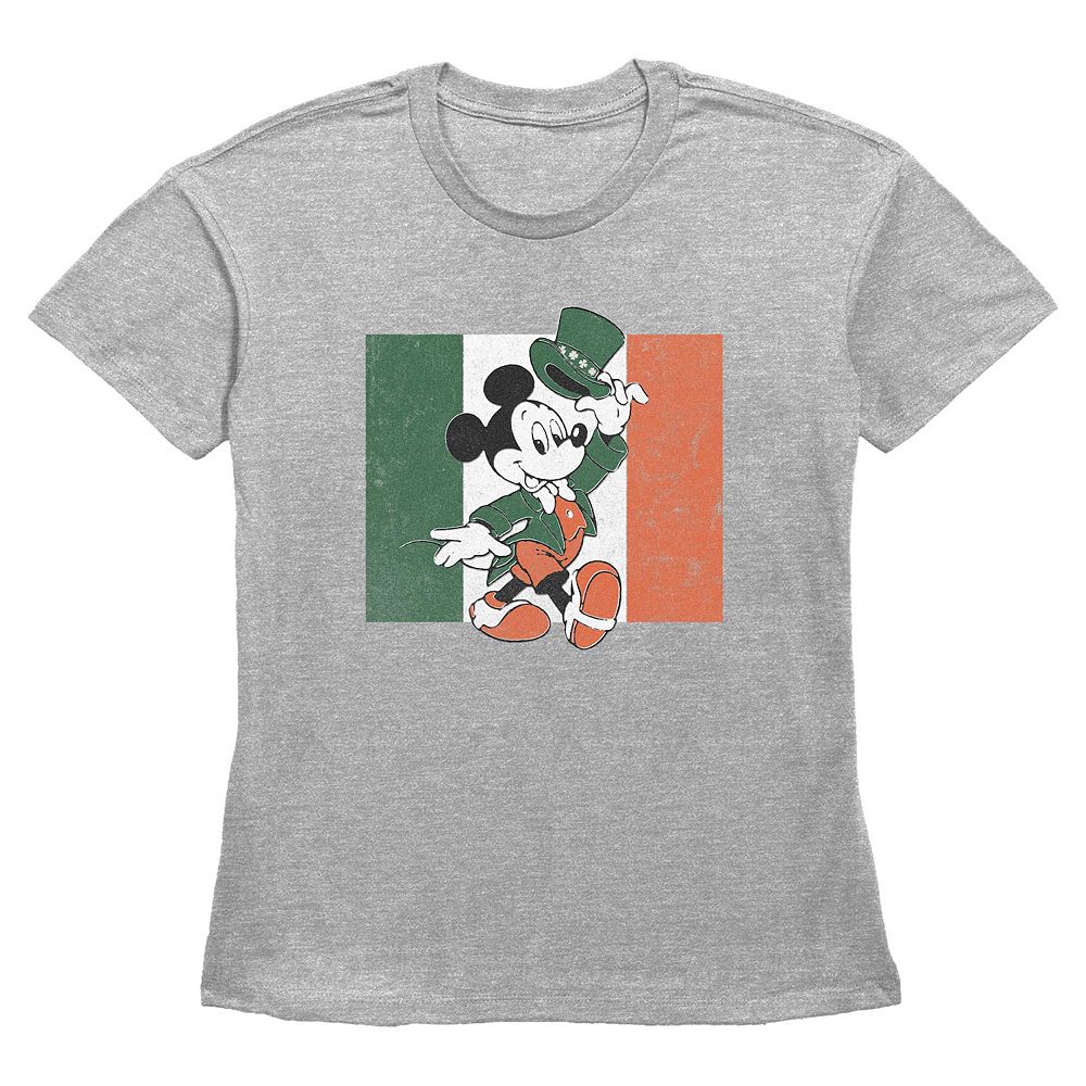 Disney's Mickey Mouse Ireland Flag Women's Graphic Tee