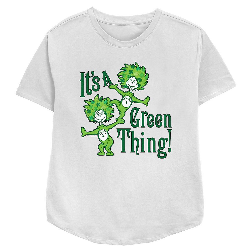 Women's Dr. Seuss Thing 1 And Thing 2 It's A Green Thing Relaxed Fit ...