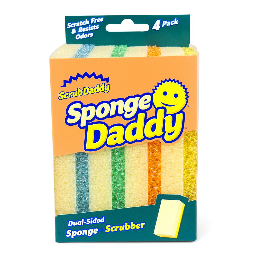 Scrub Daddy Sponge Daddy Dual-Sided Sponge - 4-ct.