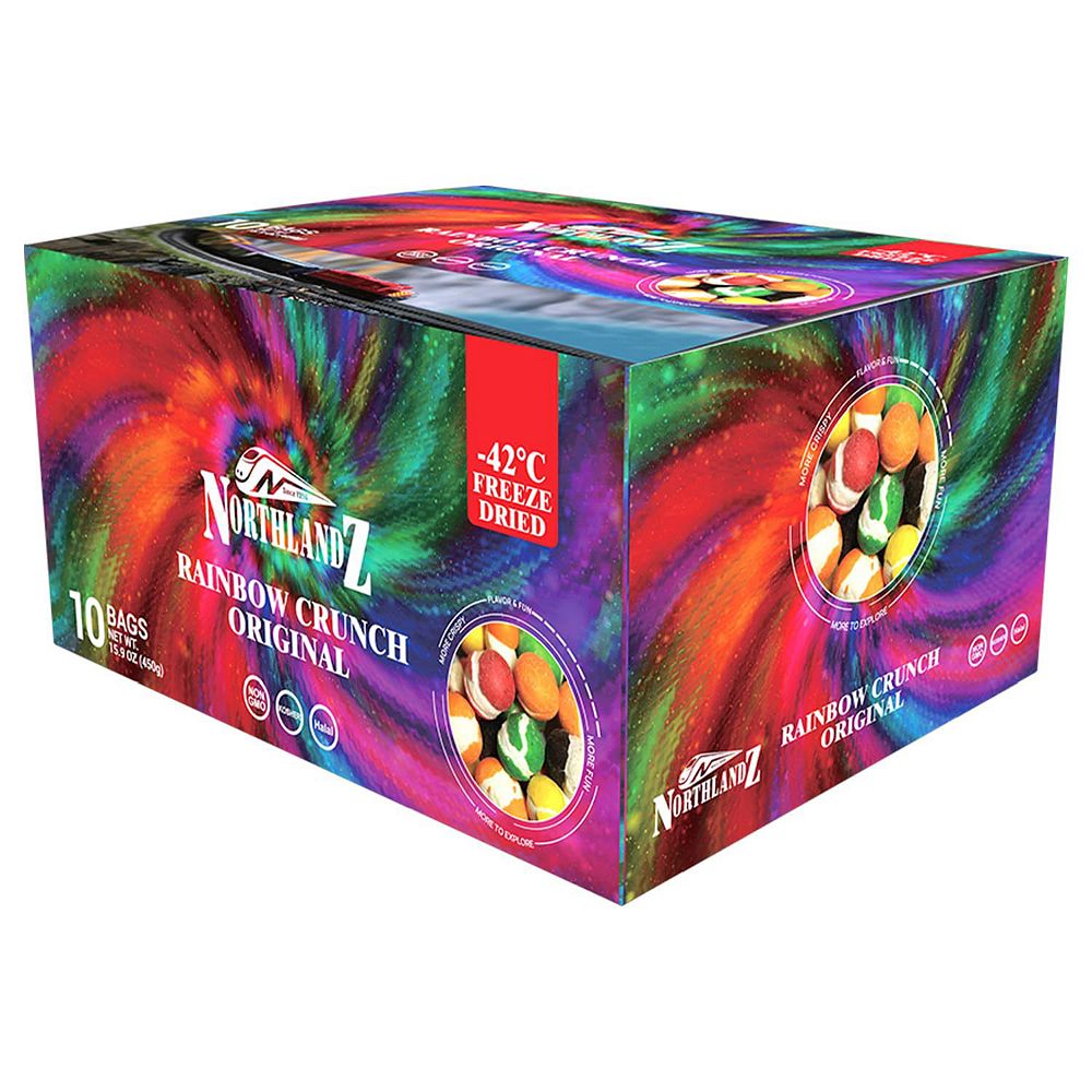 Freeze Dried Candy, RAINBOW CRUNCH - 10 Pack