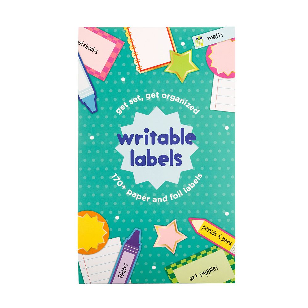 Pulsar Writable Labels for School Supplies and Organization 170+ Labels