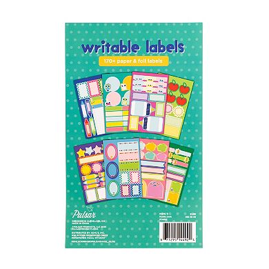 Pulsar Writable Labels for School Supplies and Organization 170+ Labels