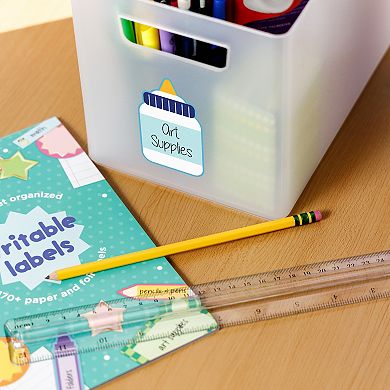Pulsar Writable Labels for School Supplies and Organization 170+ Labels
