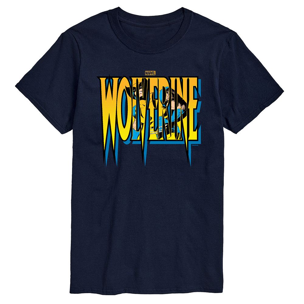 Big & Tall Marvel Wolverine Logo Graphic Tee