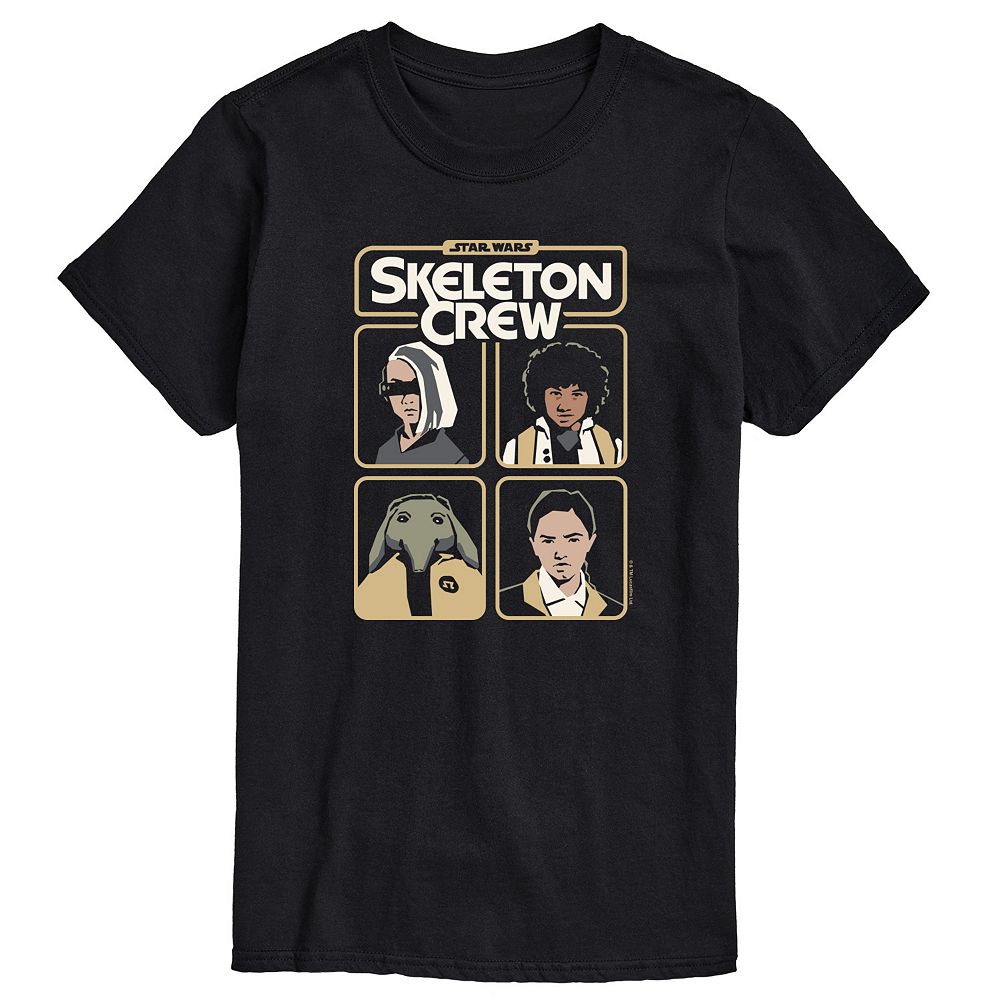 Big & Tall Star Wars Skeleton Crew Grid Graphic Tee