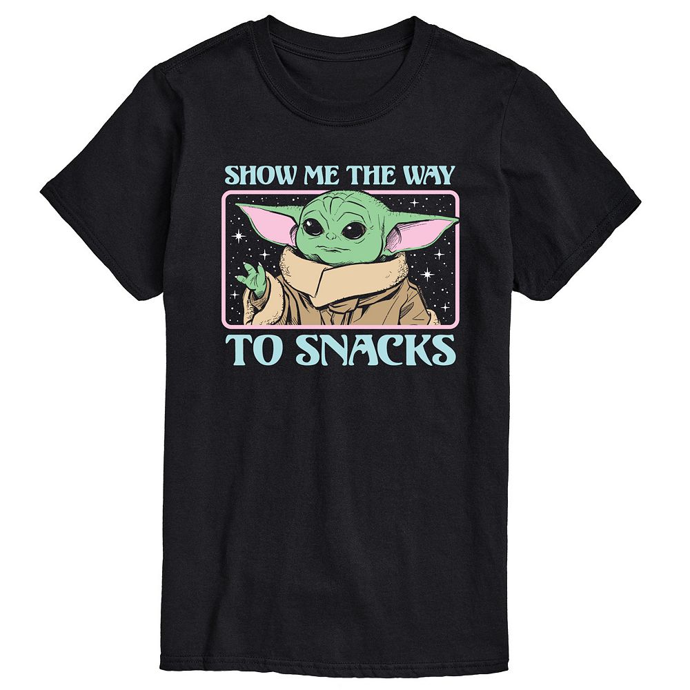 Big & Tall Star Wars The Mandalorian Show The Way To Snacks Graphic Tee