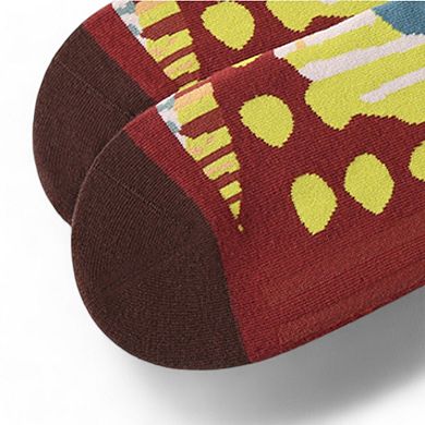 Women's 3-Pack Patterned Crew Socks with Vintage Embroidered Floral and ...