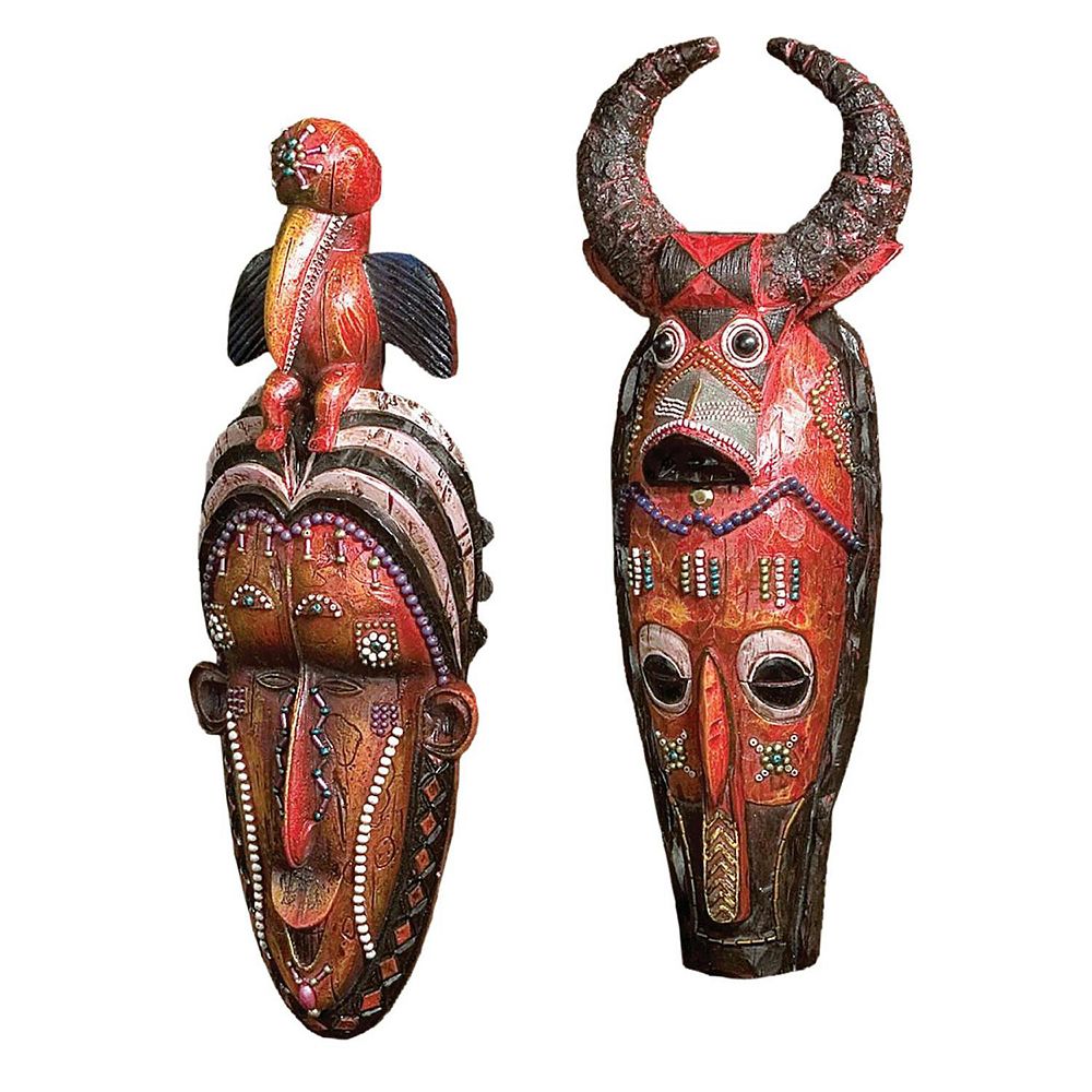 Masks of the Congo Wall Sculptures: Set