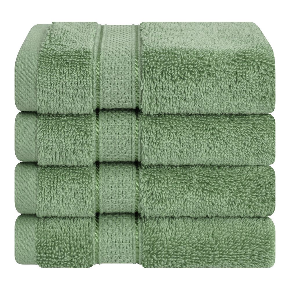 American Soft Linen Luxury Soft 4-Piece Solid Color Turkish Cotton ...