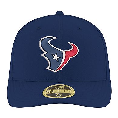 Men's New Era Navy Houston Texans Omaha Low Profile 59FIFTY Fitted Hat
