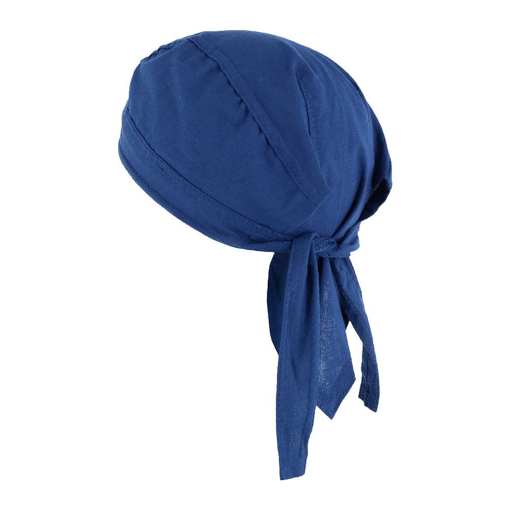 CTM Cotton Solid Unlined Biker Do Rag Cap
