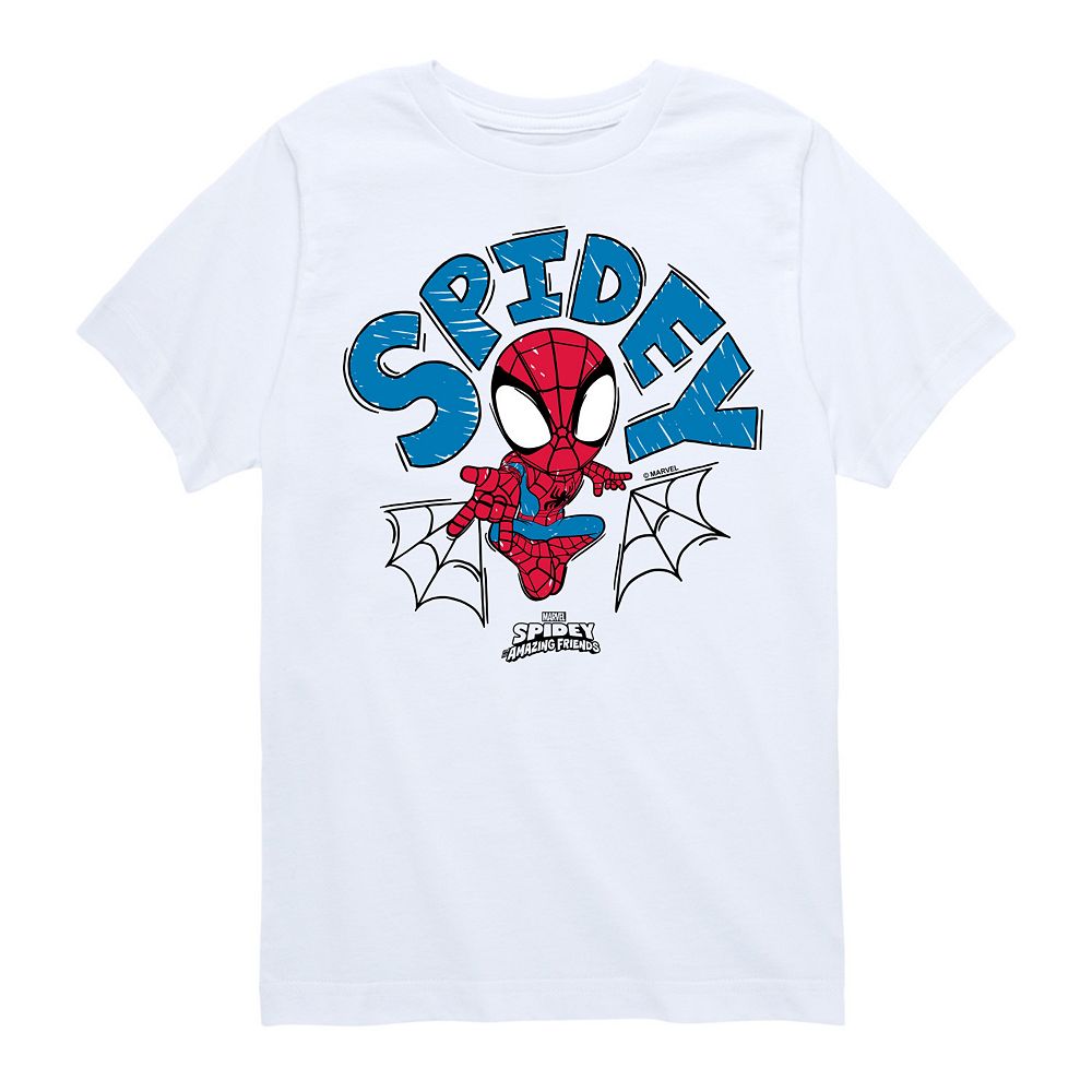 Boys 8-20 Marvel Spidey And His Amazing Friends Spidey Sketch Graphic Tee