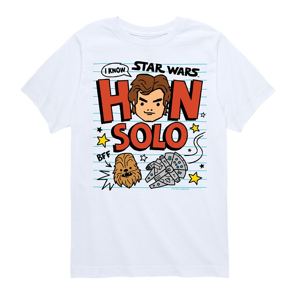 Boys 8-20 Star Wars Han Solo Doodle Graphic Tee
