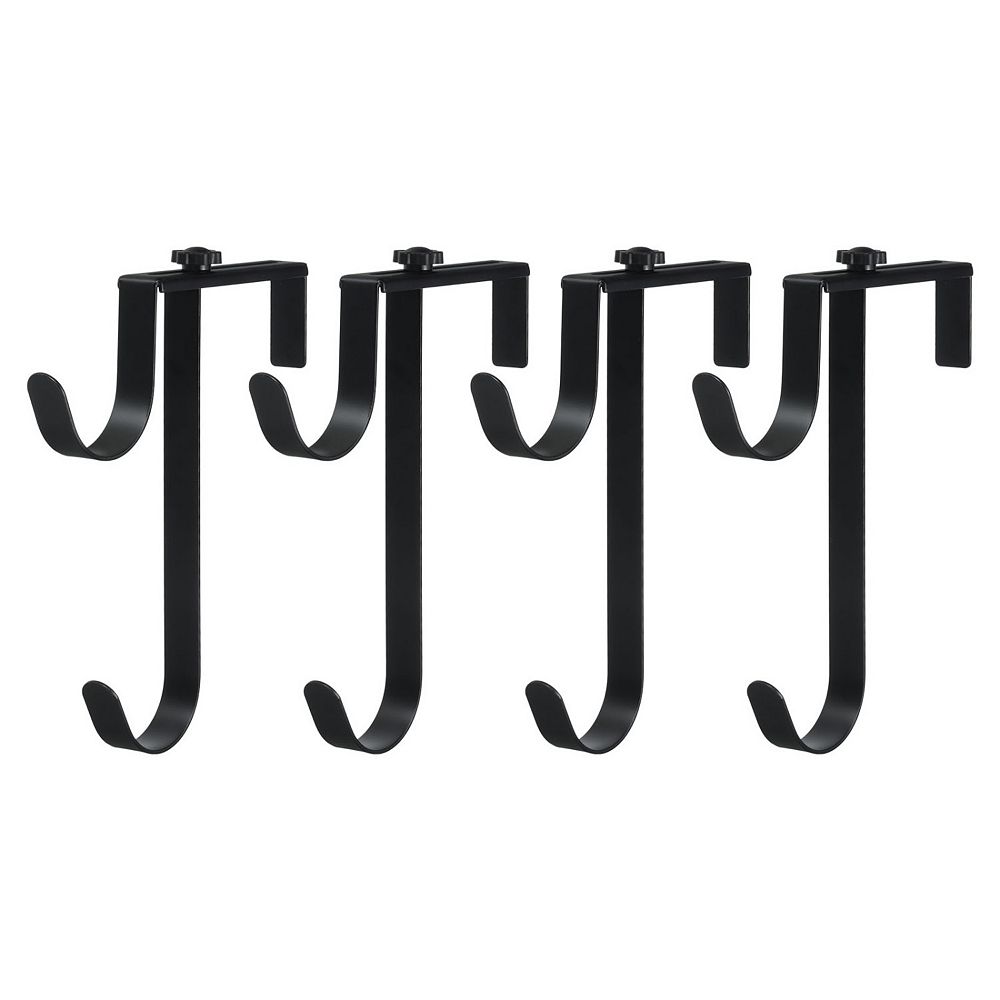 4 Pcs Adjustable Pool Pole Hanger, Double Pool Hooks for Poles, Metal ...