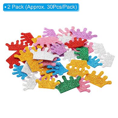 Foam Stickers, 60 Pcs EVA Self Adhesive Glitters Foam Shape Sticker ...