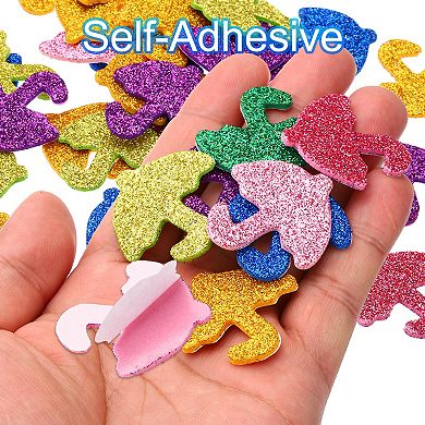 Foam Stickers, 60 Pcs EVA Self Adhesive Glitters Foam Shape Stickers ...