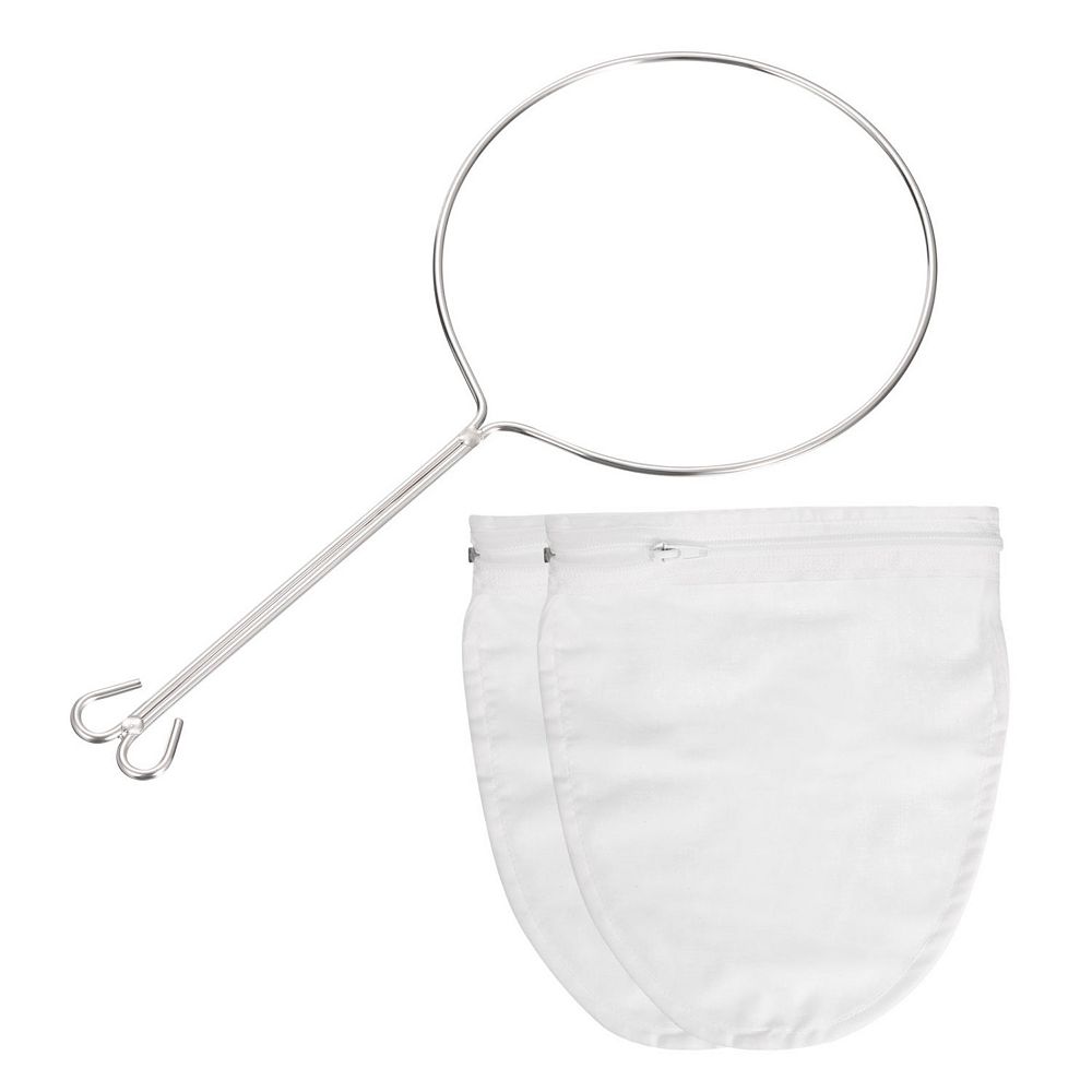 Mesh Strainer Bag, Cloth Mesh Filter Bags with Reinforced Frame and ...