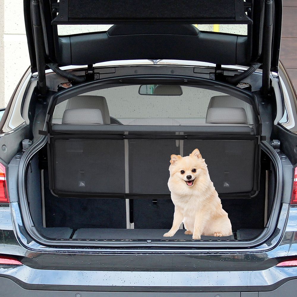 Dog Car Net Barrier, Escape-Proof, Car Divider for 2nd 3rd Row Seats ...