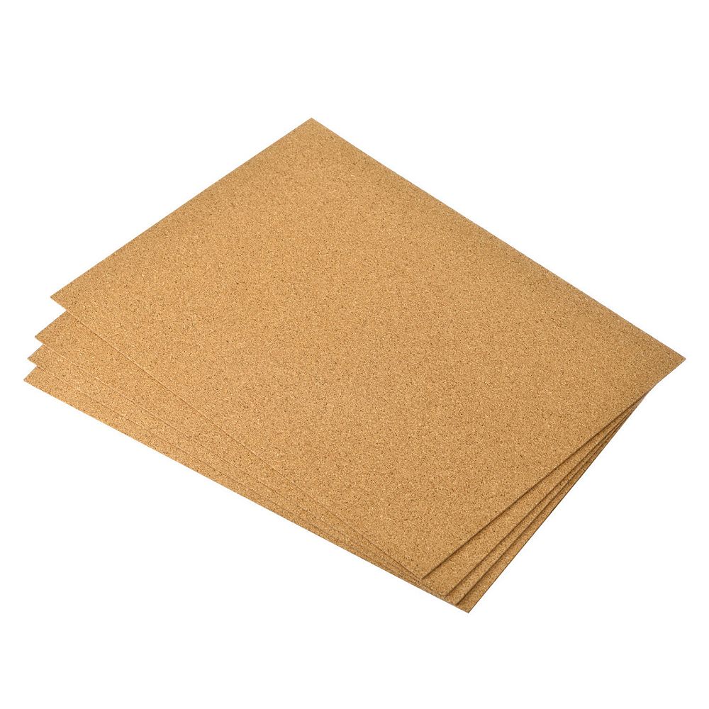 4pcs 8.3" x 11.8" Self Adhesive Cork Sheets 1mm Thick A4 Rectangle Cork ...