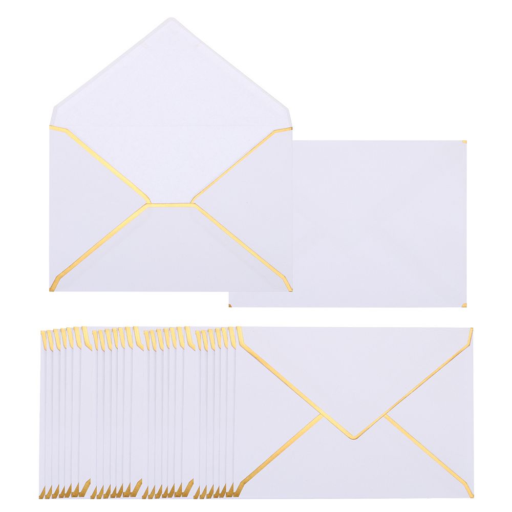 Envelopes Card Christmas Envelopes V Flap Envelopes with Border for ...