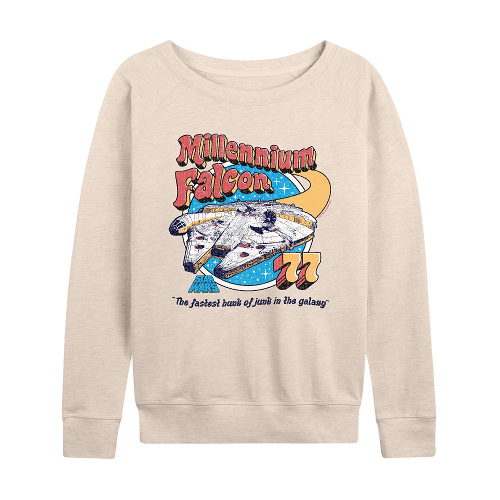 Women's Star Wars Millennium Falcon French Terry Long Sleeve Tee