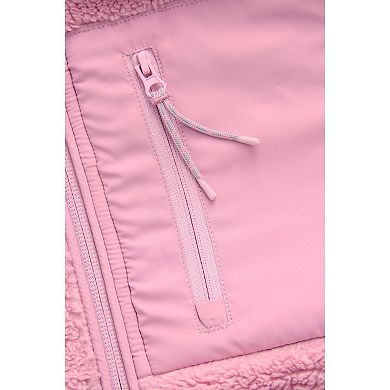 Girls 4-12 NEXT Borg Fleece Zip Through Hooded Jacket