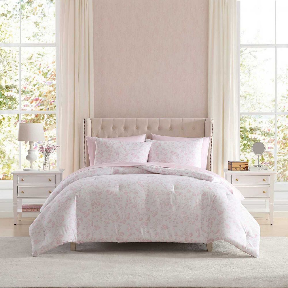 Laura Ashley Aria Pink Comforter Set