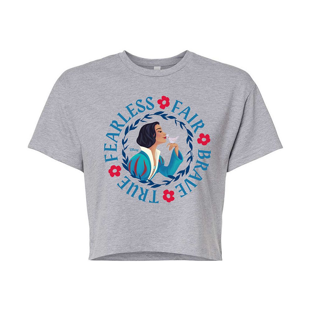 DIsney's Snow White Juniors' Fearless Fair Brave True Cropped Tee
