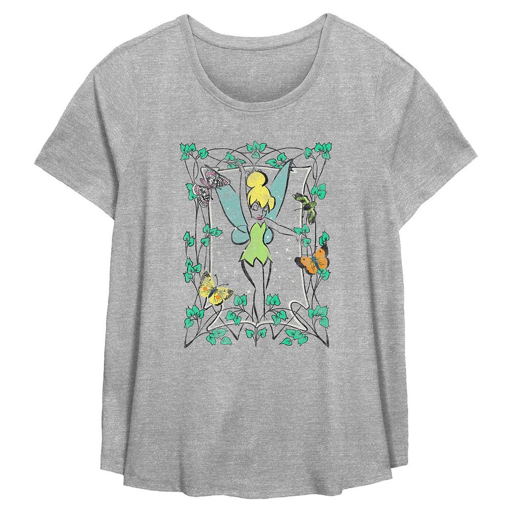 Disney's Tinker Bell Leaves And Butterflies Frame Plus Size Flowy ...