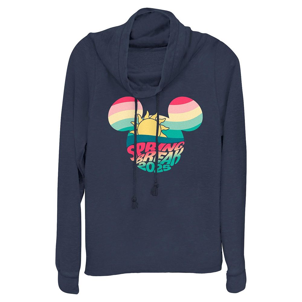 Disney's Mickey Mouse Spring Break 2025 Women's Cowlneck Graphic ...