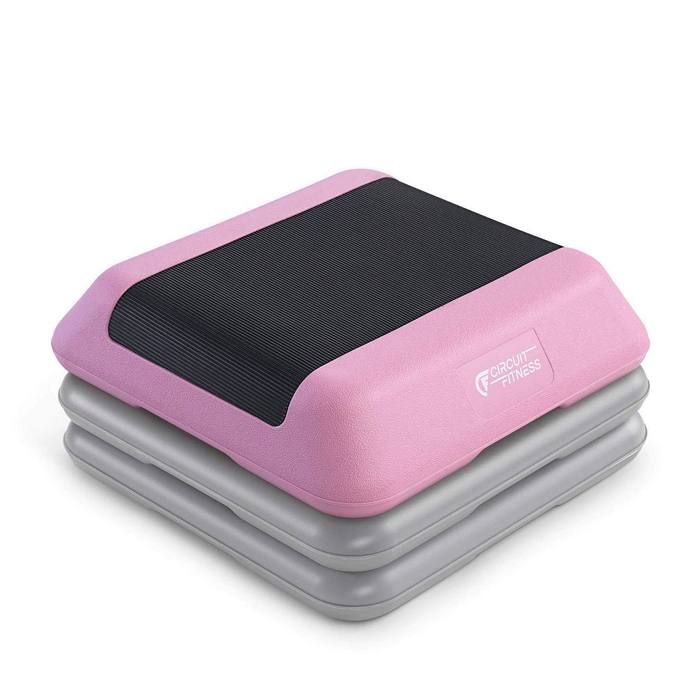 Adjustable Aerobic Step Platform with 2 Risers in multiple Colors ...