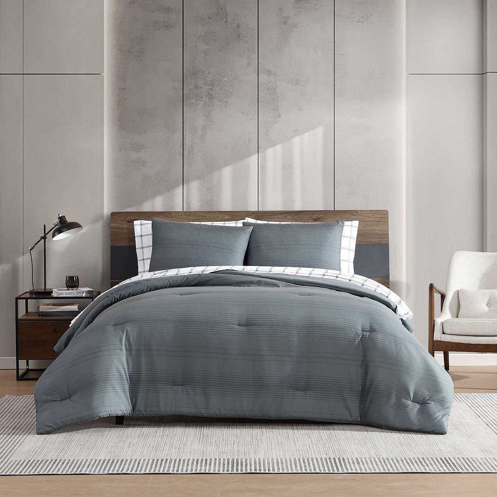 Kenneth Cole Reaction Soho Stripe Comforter Set