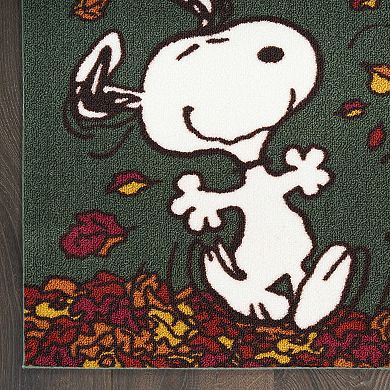 Celebrate Together™ Peanuts Snoopy Leaf Pile Harvest Accent Rug