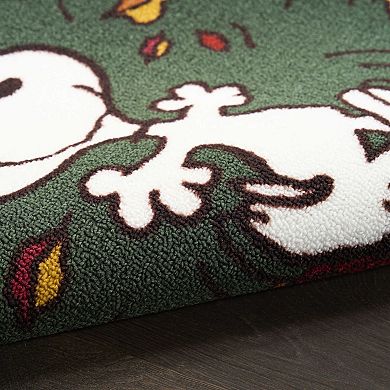 Celebrate Together™ Peanuts Snoopy Leaf Pile Harvest Accent Rug