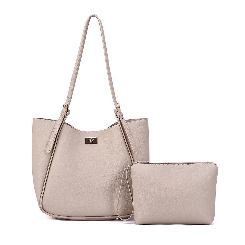 Mellow World Brooklyn Tote Bag with Adjustable Strap & Pouch