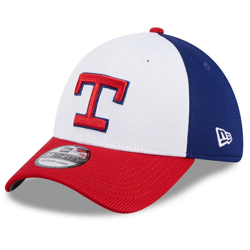 Men's New Era White Texas Rangers 2024 Batting Practice 39THIRTY Flex Hat