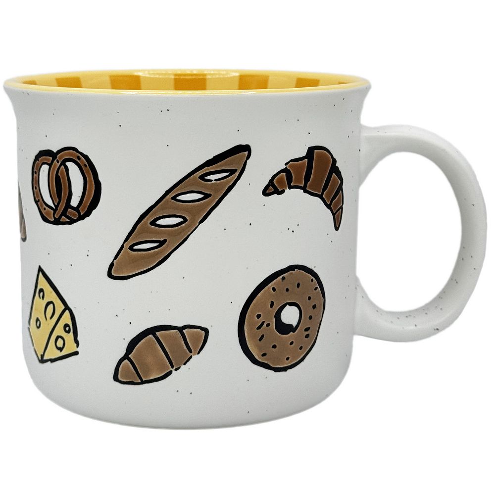Madison Home Wax Resist Bread and Cheese Mug