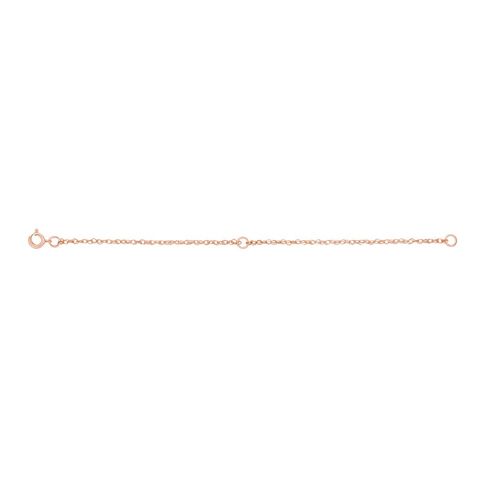 Jewelry Essentials 14k Gold 2+2-in. 1.5 mm Rope Chain Extender