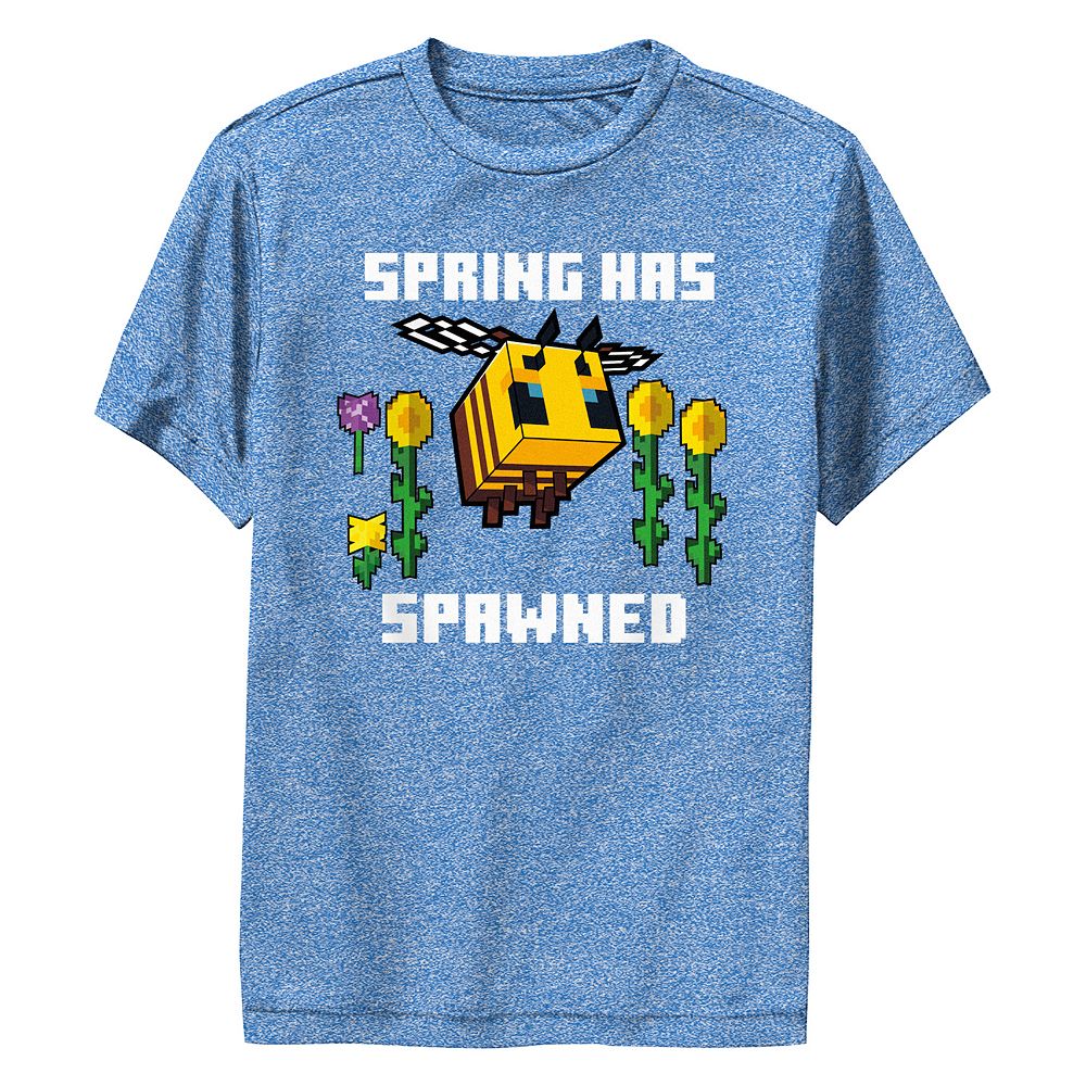 Boys 8-20 Minecraft Spring Has Spawned Graphic Performance Tee