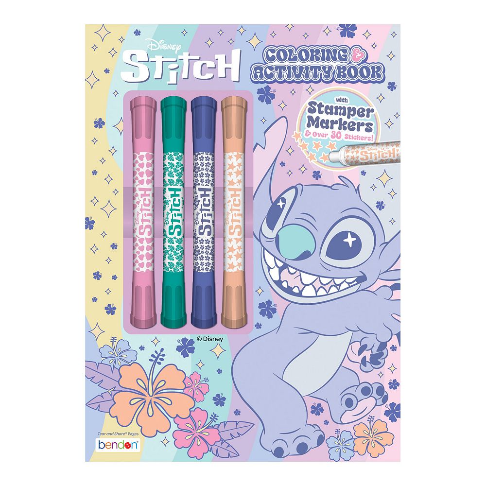 Disney's Lilo & Stitch Coloring & Activity Book with Stamper Markers