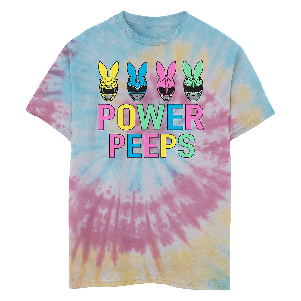 Boys 8-20 Power Rangers Power Peeps Tie Dye Graphic Tee