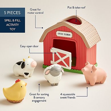 Itzy Ritzy Farm 4-pc. Playset with Barn and Animal Figures