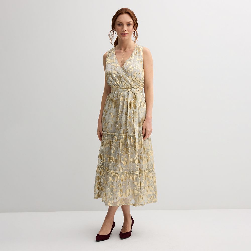 Women's Draper James Sleeveless Tiered Maxi Dress