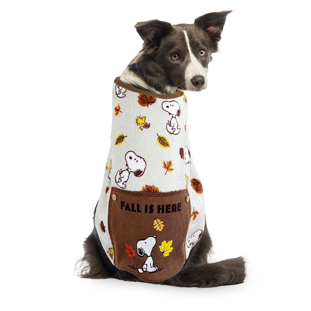 Woof Peanuts Snoopy Leaf Acorn Pet Pajamas